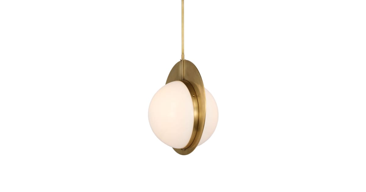 Visual Comfort TOB 5749HAB-WG Quando 20" Wide LED Pendant | Ferguson Home