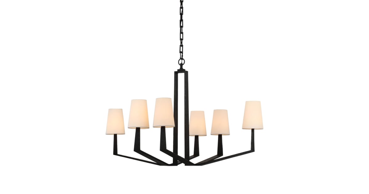 Visual Comfort TOB 5770AI-L Francesco 6 Light 42" Wide Chandelier ...