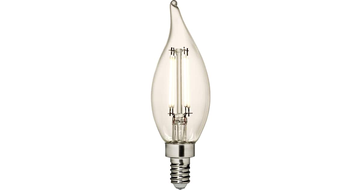 Visual Comfort VB10004A 4 Watt Dimmable Candelabra (E12) LED Bulb - 350 ...