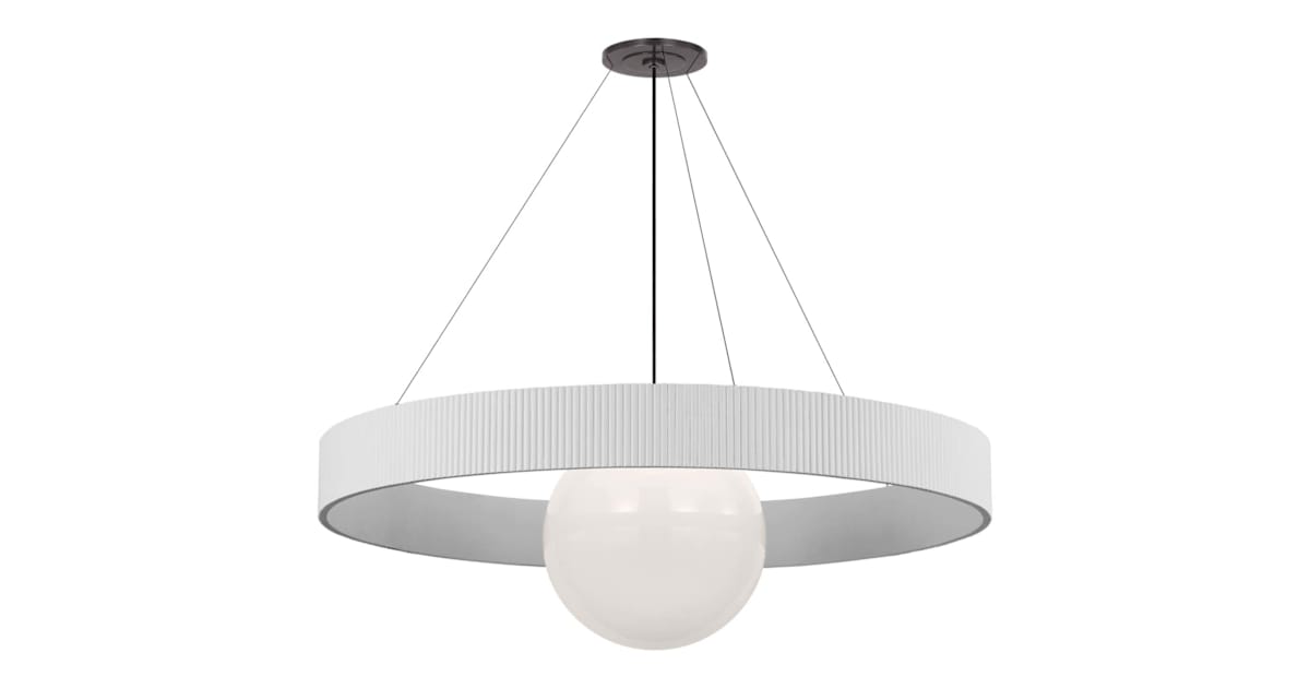 Visual Comfort WS 5002BZ/WHT-WG Arena 53" Wide Globe Chandelier ...
