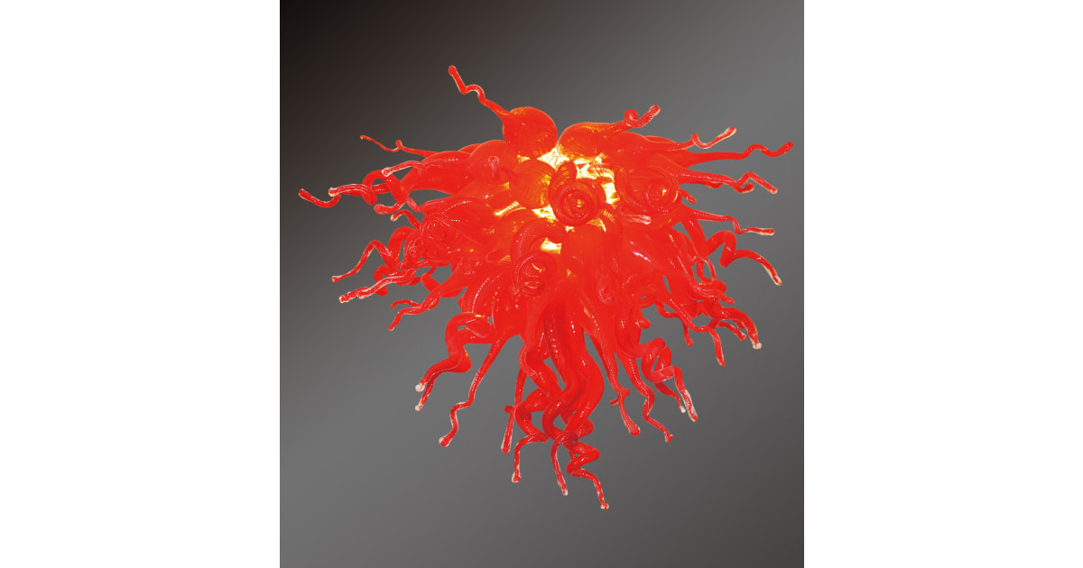 Viz Glass Inc ROMA RUBY LARGE Modern Classics 6 Light Roma Ruby Large ...