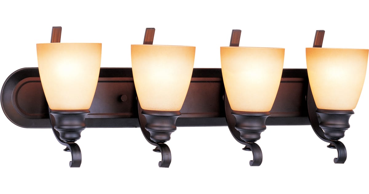Volume Lighting 4154-65 Rainier 4 Light 30" Wide Bathroom Vanity Light ...