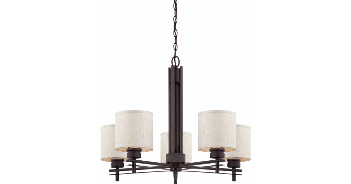 Volume Lighting V3775-79x1 V0018-40x5 Carena 5 Light 1 Tier Chandelier ...