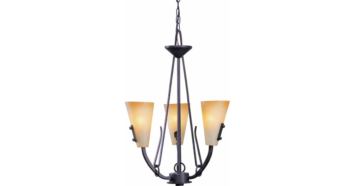 Volume Lighting 5333-53 Lodge 3 Light 1 Tier Chandelier | Ferguson Home