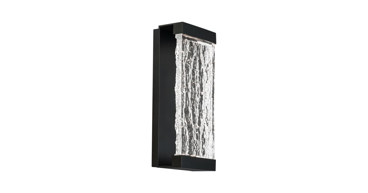 WAC Lighting WS-W39114-BK Fusion 14" Tall Outdoor Wall Sconce - 3000K ...