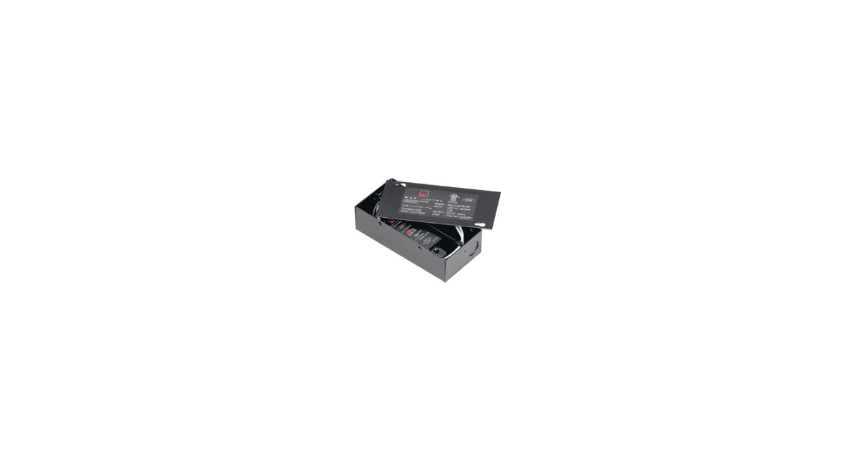 WAC Lighting EN-12100-RB-AR 12 Volt Enclosed Electronic Transformer ...
