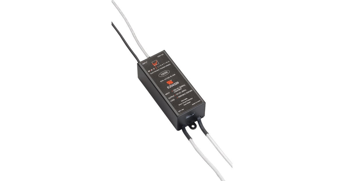WAC Lighting EN-12150-R-AR 12 Volt Non-Enclosed Electronic Transformer ...