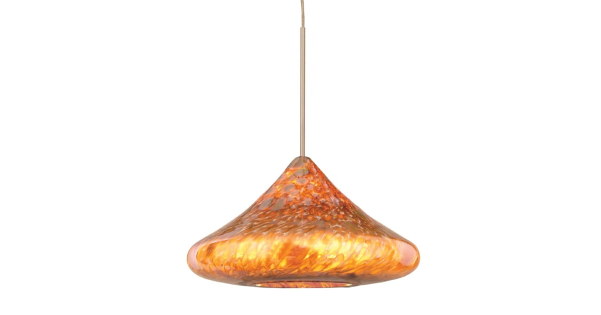 WAC Lighting QP950-AM/BN Shanti Quick Connect Low Voltage Pendant - To ...