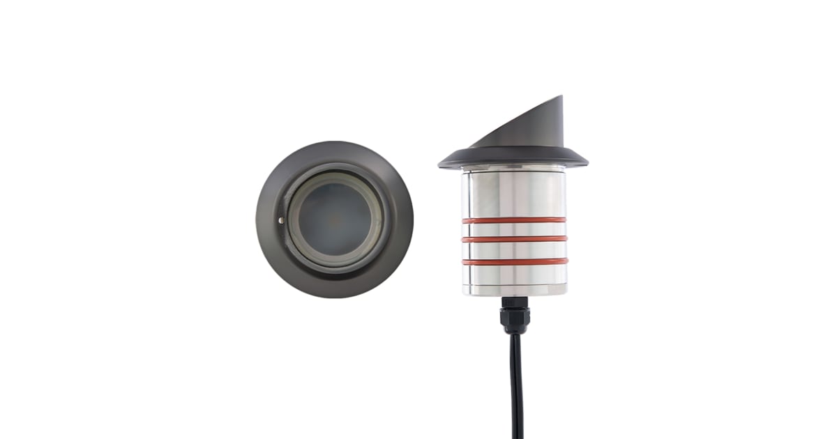 WAC Lighting 2111-27BS Single Inground Indicator Light 3" Wide 12V LED ...