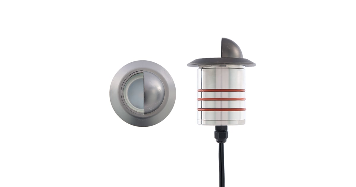 WAC Lighting 2131-27BS Single Inground Indicator Light 3" Wide 12V LED ...