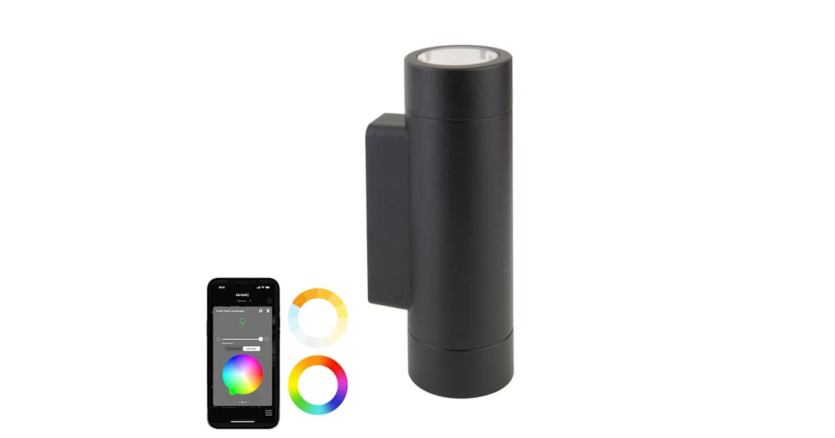 WAC Lighting 3911-CSBK Colorscaping 5" Tall LED Outdoor Wall Sconce ...