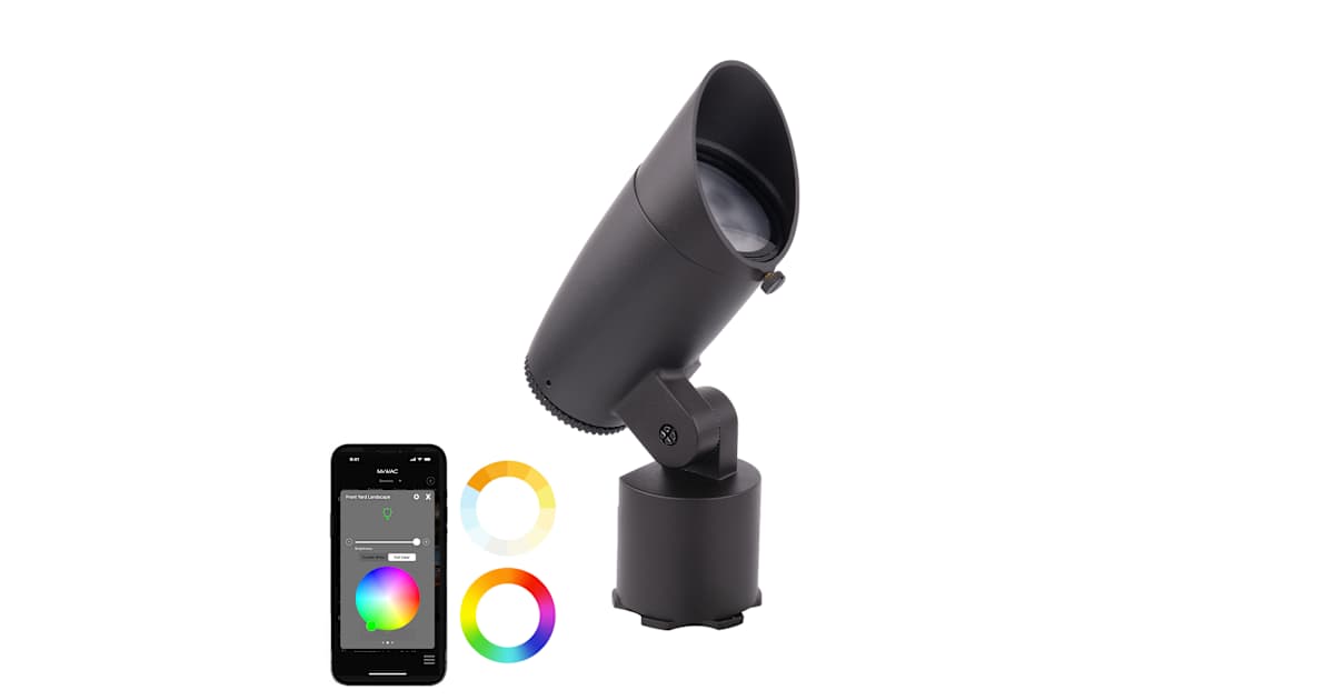 WAC Lighting 5811-CSBK Single Colorscaping 3" Wide 12V LED Flood Light ...