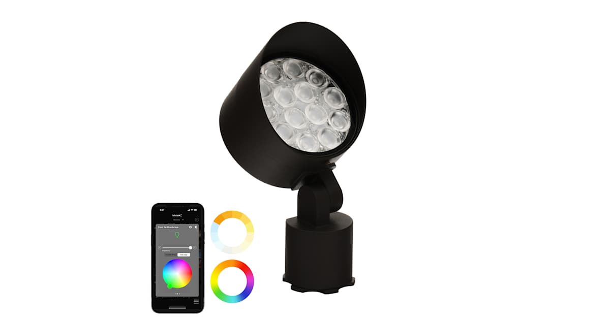 WAC Lighting 5813-CSBK Single Colorscaping 5" Wide 12V LED Flood Light ...