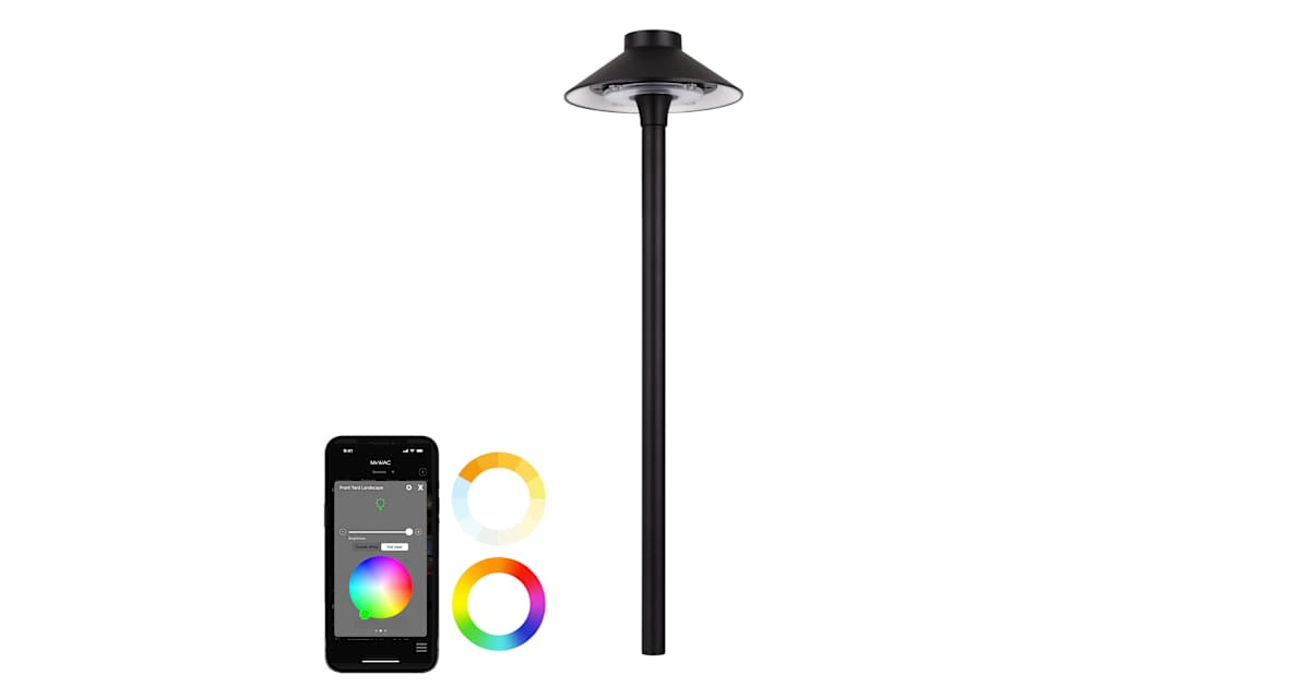 WAC Lighting 6841-CSBK Single Colorscaping 22" Tall 12V LED Center ...