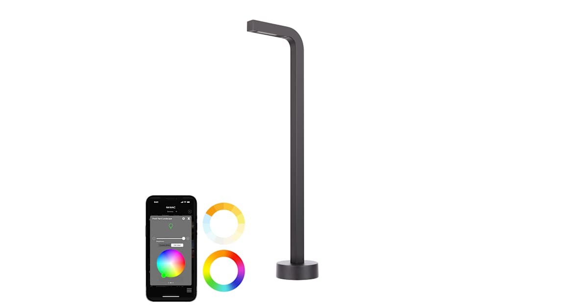 WAC Lighting 6861-CSBK Single Colorscaping 25" Tall 12V LED Side Mount ...