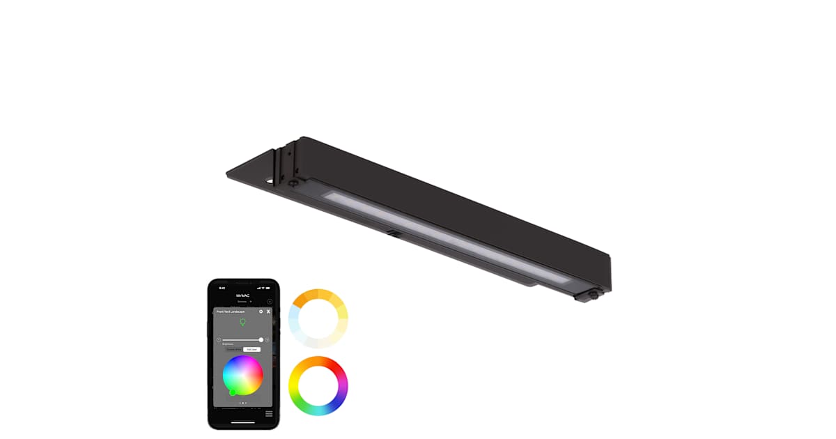 WAC Lighting 7822-CSBK Single Colorscaping 12" Wide 12V LED Brick Light ...