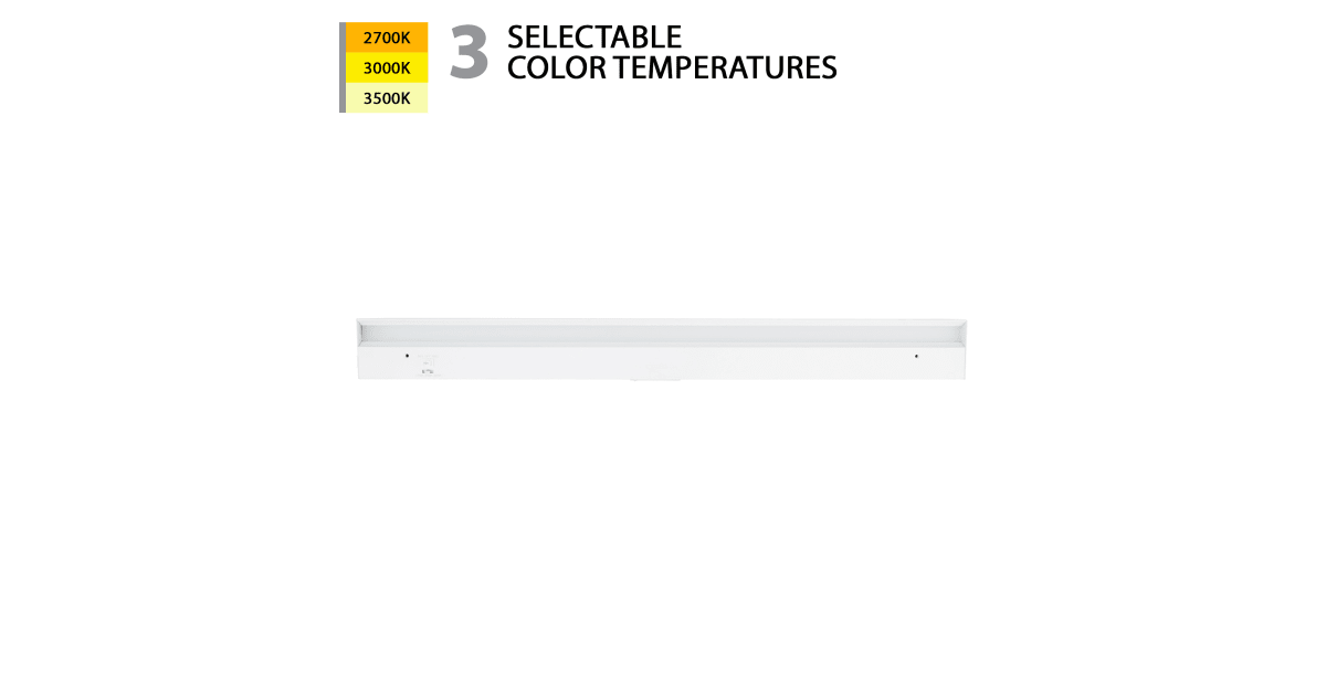 WAC Lighting BA-AC30-CS-WT 30" Selectable Color Temperature LED Light ...