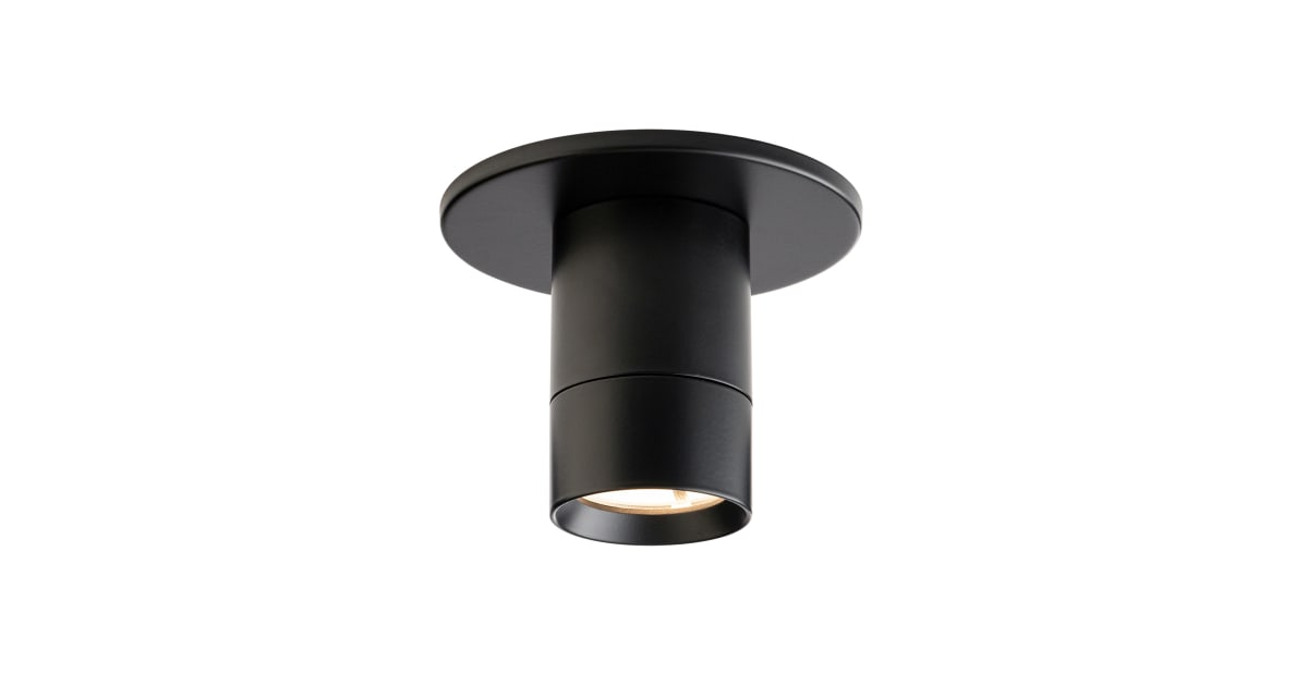 WAC Lighting FM-240103-CS-BK Twist-N-Lite 5" Wide LED Semi-Flush Ceiling Fixture | Ferguson Home
