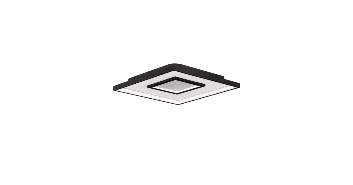 WAC Lighting FM-37415-35-BK Pinpoint 17" Wide LED Flush Mount Square ...