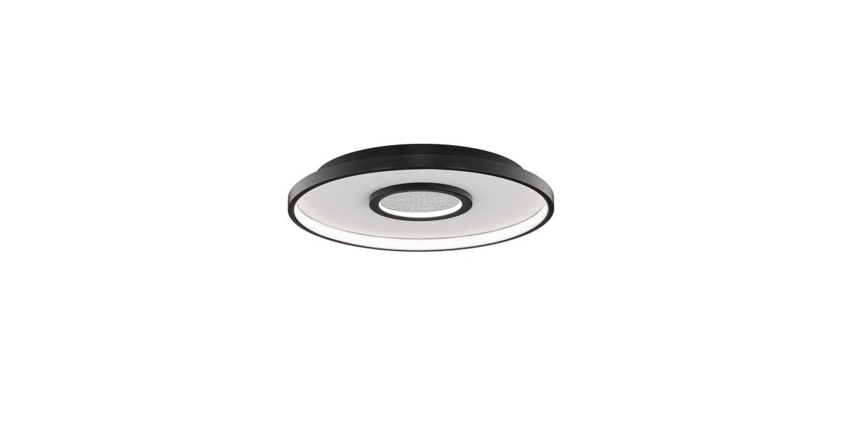 WAC Lighting FM-37416-27-BK Pinpoint 17" Wide LED Flush Mount Ceiling ...