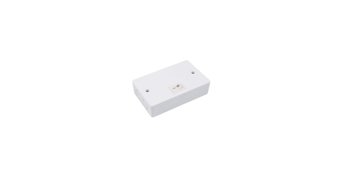 WAC Lighting HR-HWB-WT Hardwired Box with On / Off Switch for Line ...