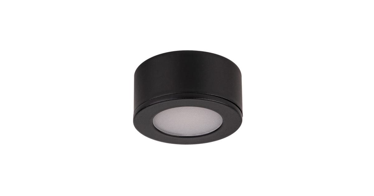WAC Lighting HR-LED10-30-BK Mini Puck 1-3/8" Wide LED Under Cabinet ...