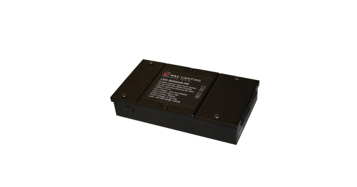 WAC Lighting LED-350MA03-RB 12 Volt Magnetic Transformer for LED Under ...