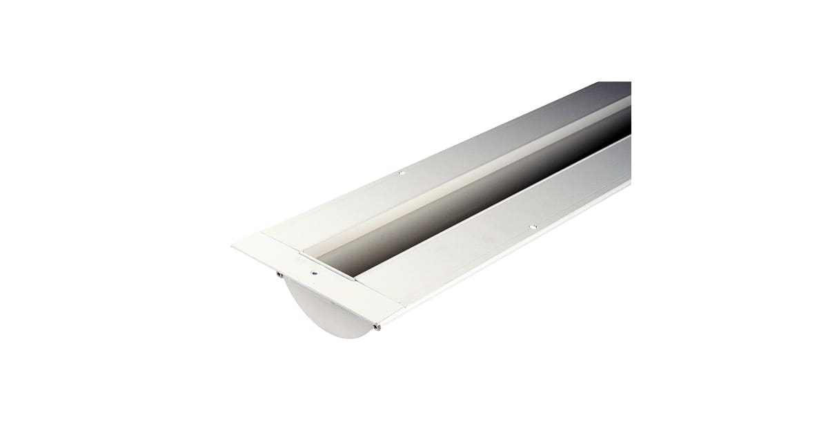 WAC Lighting LED-T-RCH3-WT InvisiLED Recessed Channels 8 Foot Indirect ...