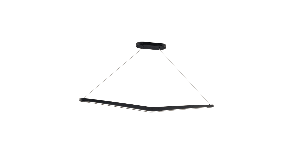 WAC Lighting PD-13446-35-BK Alleron 46" Wide LED Linear Pendant - 3500K ...