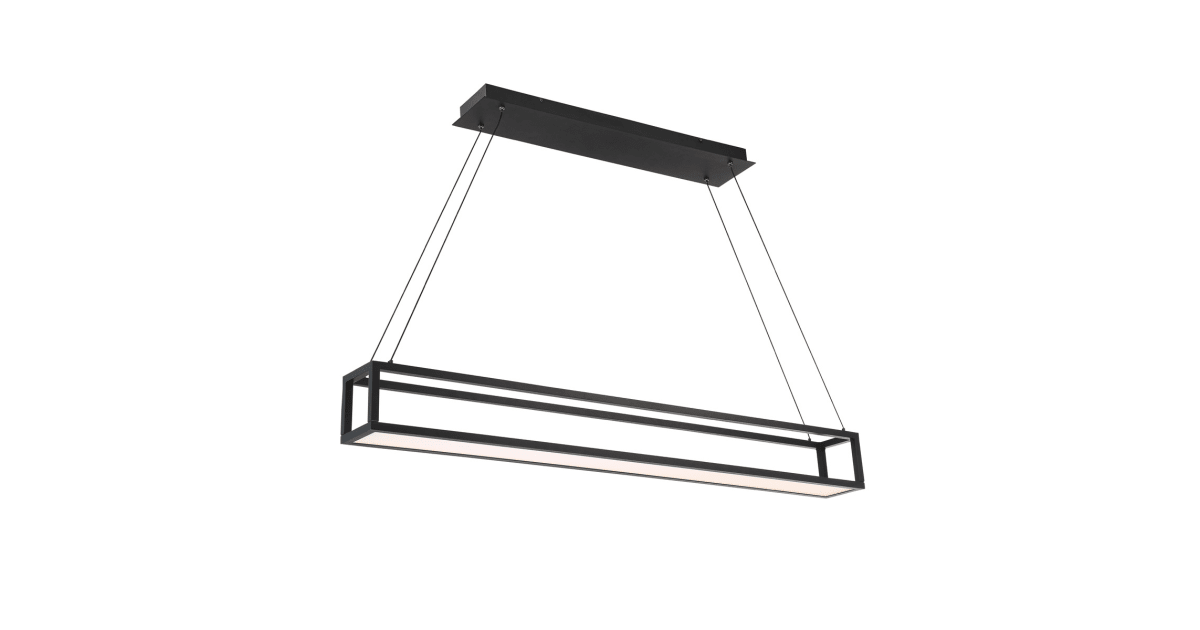 WAC Lighting PD-31947-BK Trick Box 47" Wide LED Linear Chandelier ...