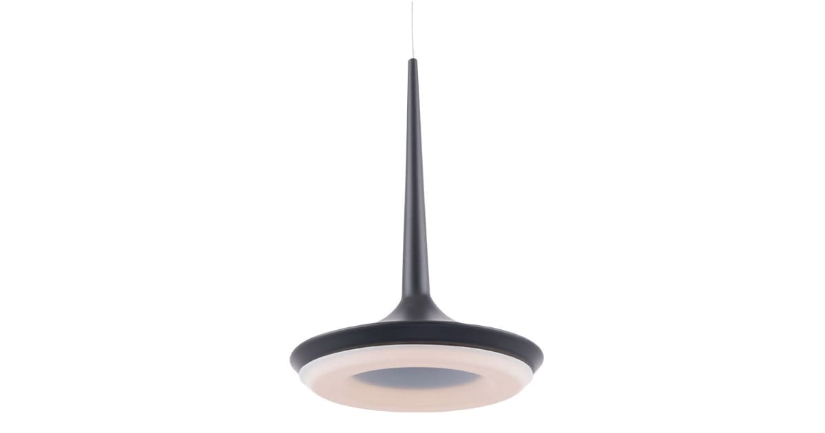 WAC Lighting PD-36912-BK Enterprise 8" Wide LED Mini Pendant | Ferguson ...