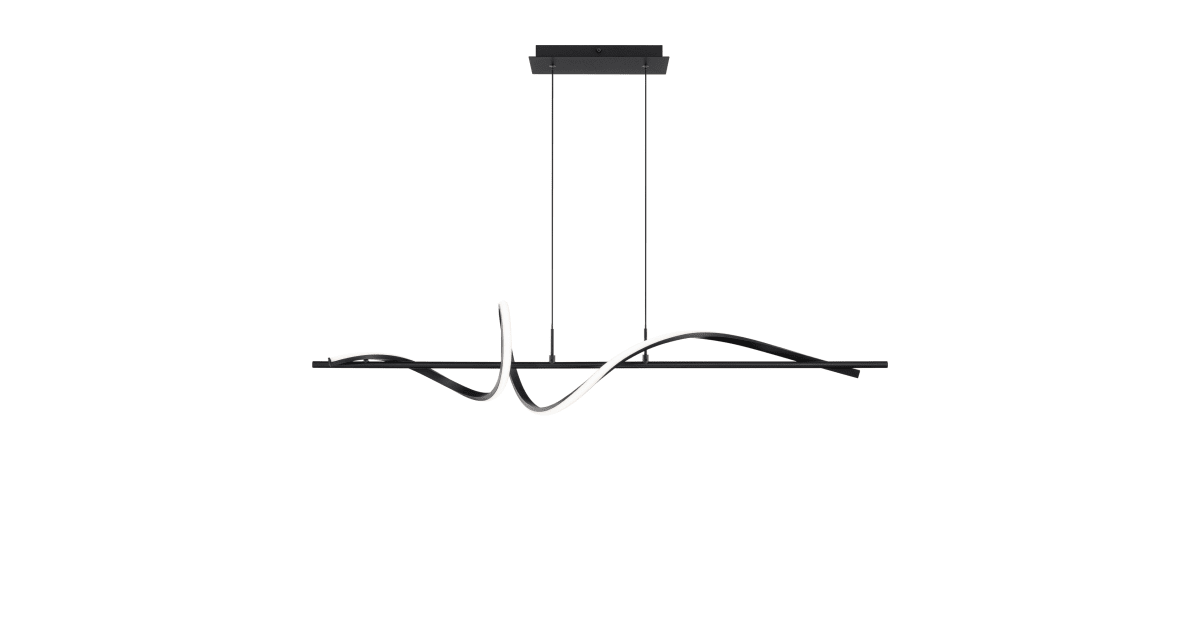WAC Lighting PD-39443-30-BK Corkscrew 44" Wide LED Abstract Linear ...