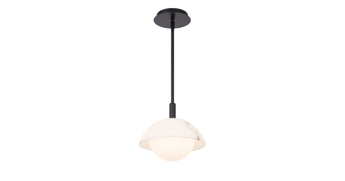 WAC Lighting PD-43310-BK Moonstone 10" Wide 3000K LED Pendant ...