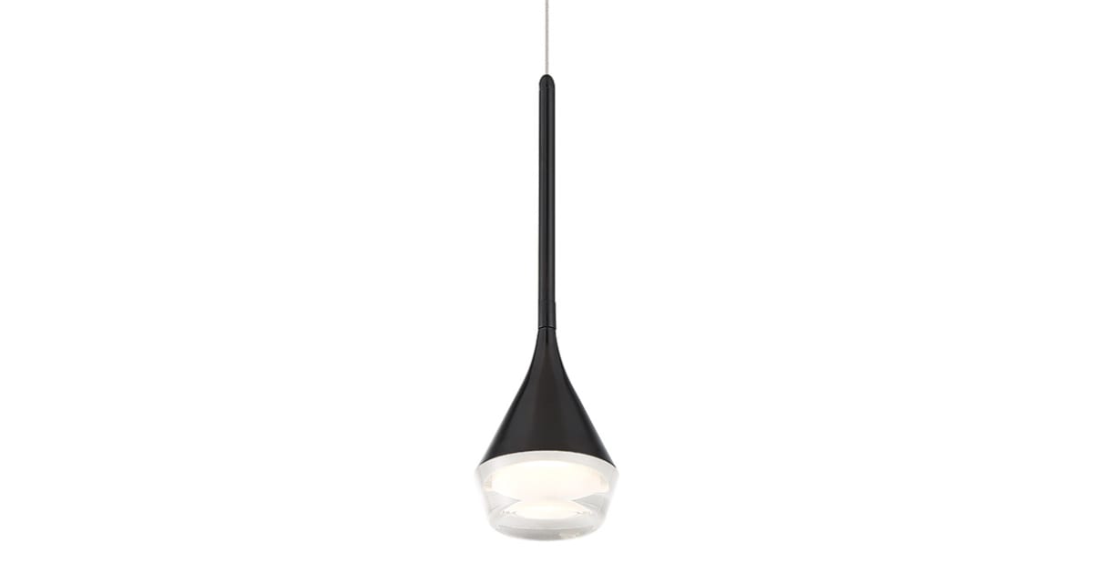 WAC Lighting PD-62913-T24-BK Blast Off 4" Wide LED Mini Pendant ...