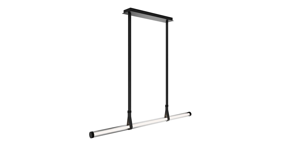 WAC Lighting PD-97552-40-BK Balance Beam 53" Wide LED Linear Pendant ...