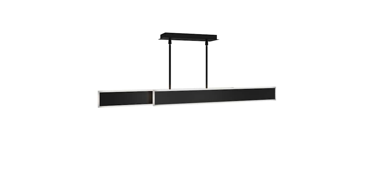 WAC Lighting PD-99450-30-BK Bastone 50" Wide LED Linear Pendant ...