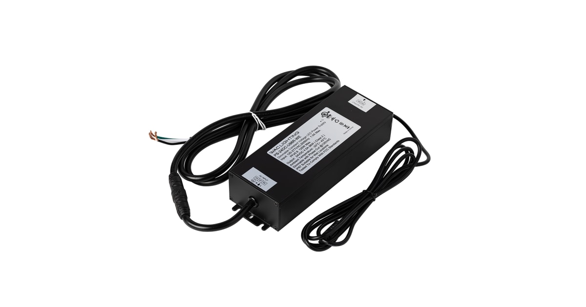 WAC Lighting PS-24DC-U96R-WE 96 Watt 120 to 277 VAC Input 24 VDC ...
