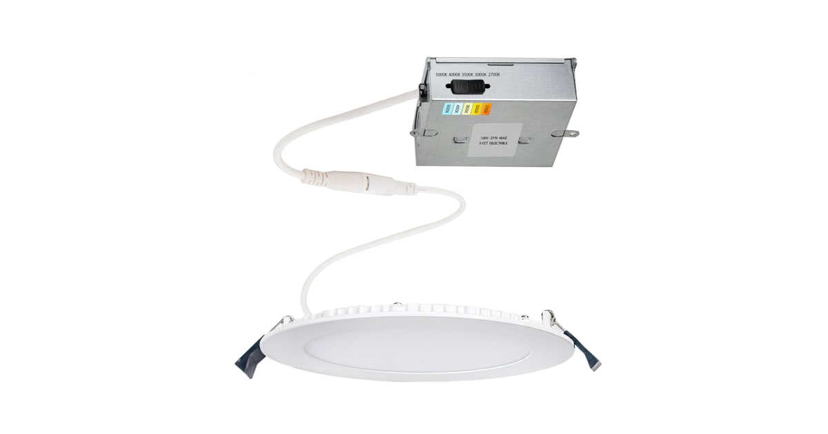 WAC Lighting R6ERDR-W9CS-WT Lotos 6" LED Canless Downlight with ...