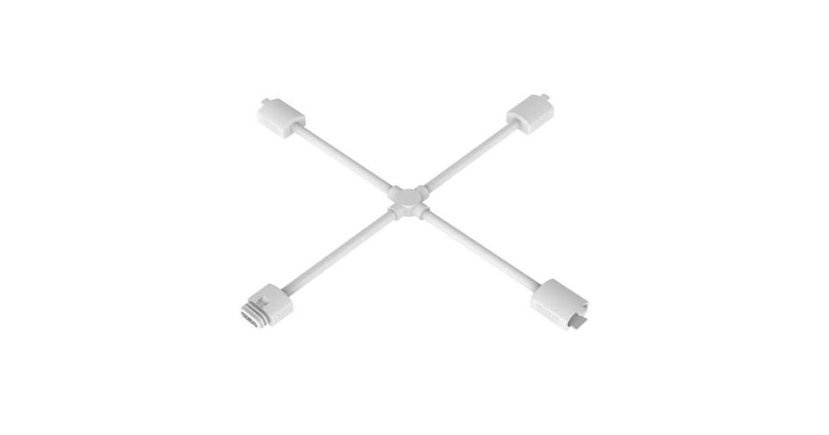 WAC Lighting T24-OD-X-WT Snap-On Strip Light X-Connector | Ferguson Home