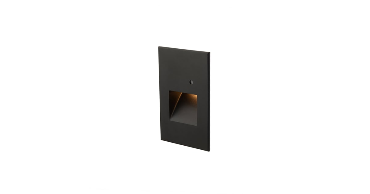 WAC Lighting WL-LED202-AM-BK Single WAC 120V Step Light 3" Wide 120V ...