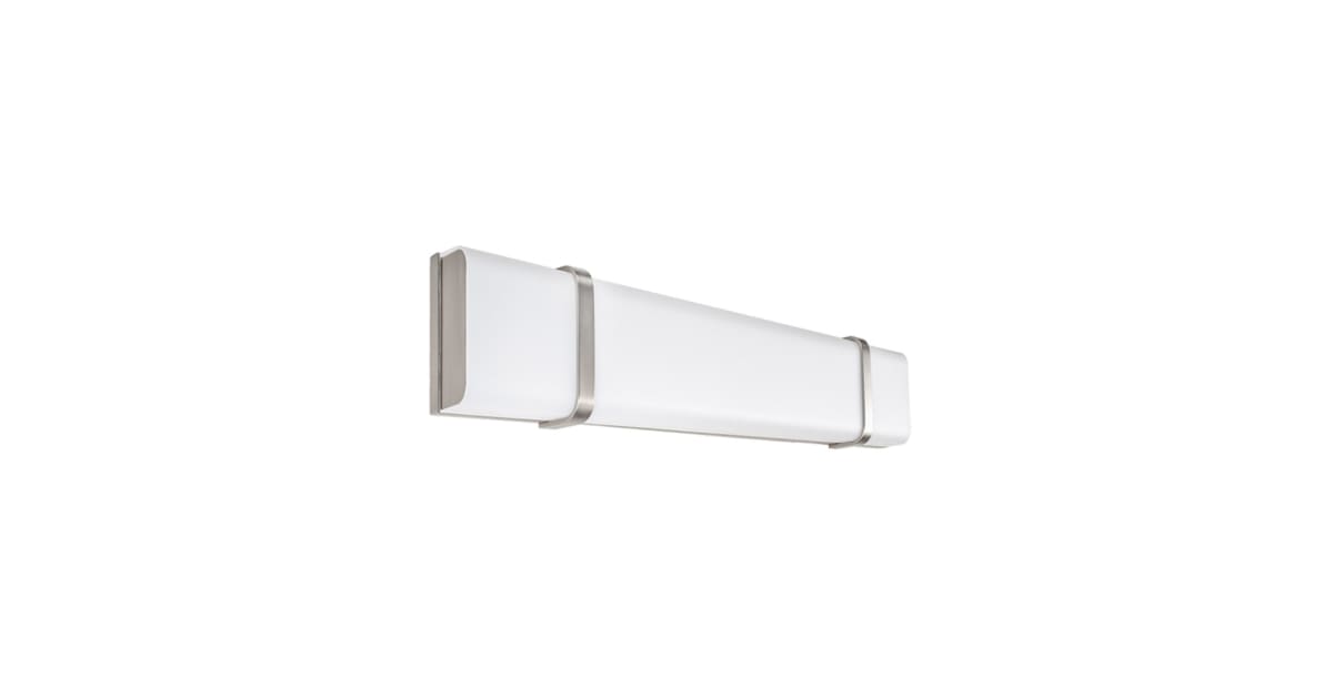 WAC Lighting WS-180327-30-BN Link 3 Light 27" Wide LED Bath Bar with an Acrylic Diffuser ...