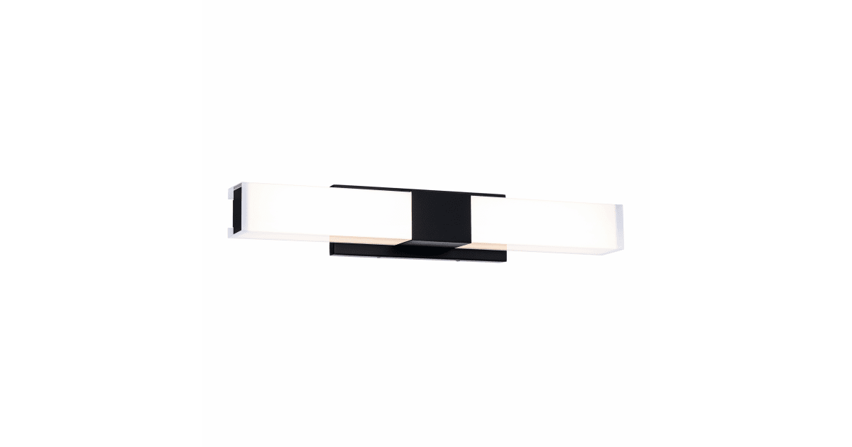 WAC Lighting WS-240926-CS-BK Studio 2 Light 26" Wide LED Bath Bar | Ferguson Home