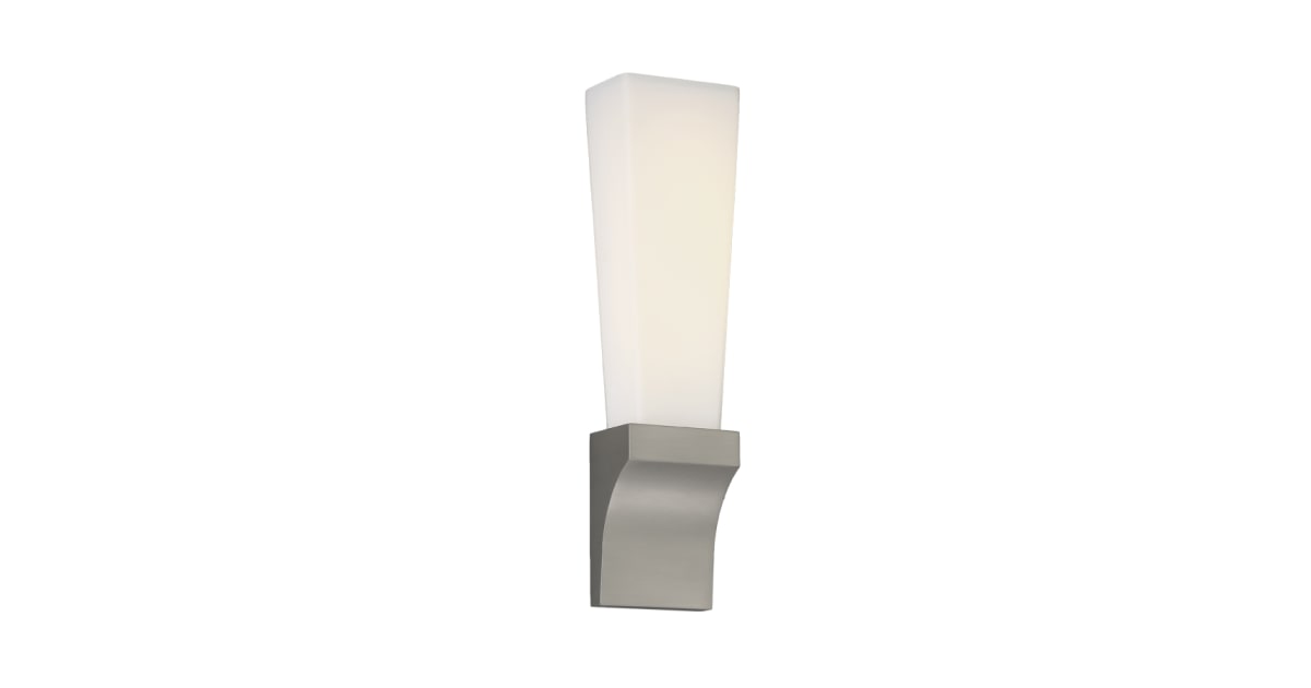 WAC Lighting WS-41618-SN Empire Single Light 15-3/8" Wide Integrated ...