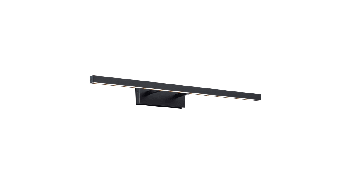 WAC Lighting WS-73123-30-BK Parallax 24" Wide LED Bath Bar Set to 3000K | Ferguson Home