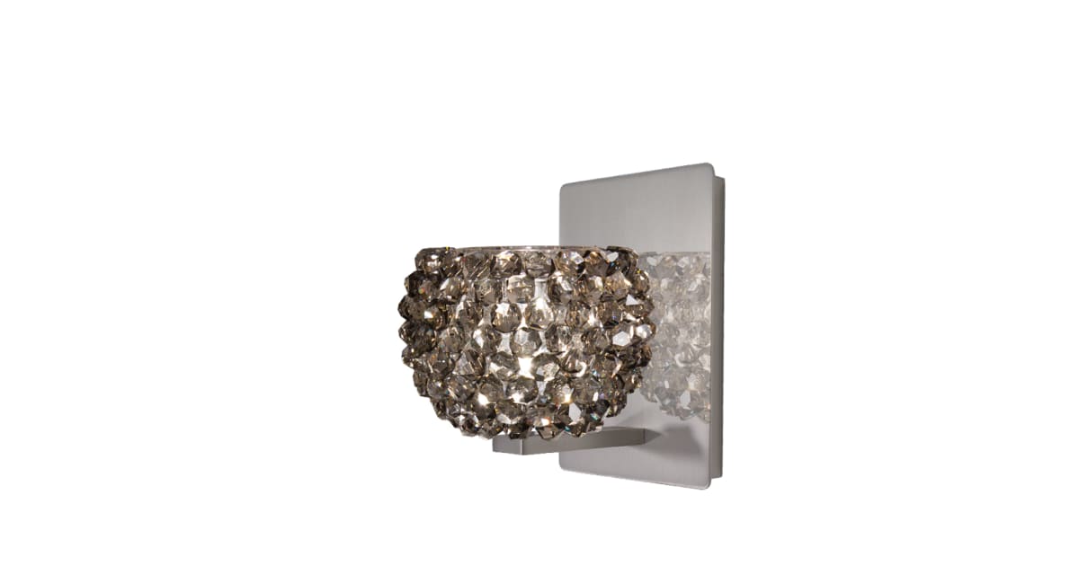 WAC Lighting WS58-G542BI/BN Gia Crystal Bead Shade Halogen Wall Sconce ...