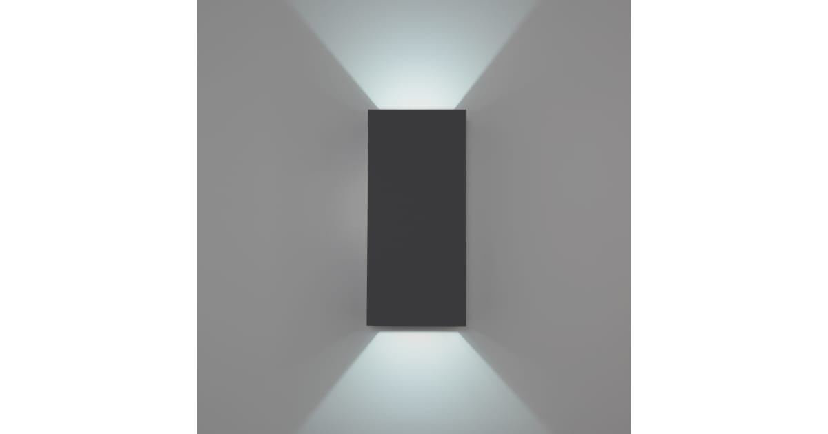 WAC Lighting WS-W230411-CS-BK 5 x 11 x 4 Inch Window Wall Sconce - Selectable Color Temperature ...