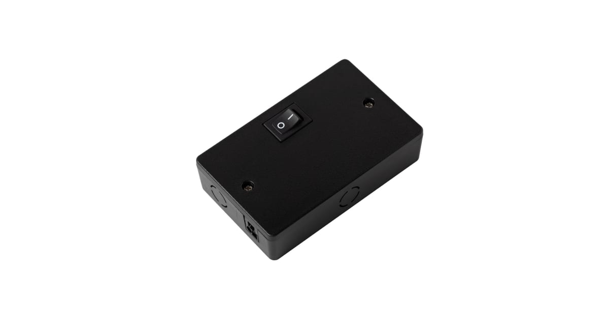 WAC Lighting HR-HWB-BK Hardwired Box with On / Off Switch | Build.com