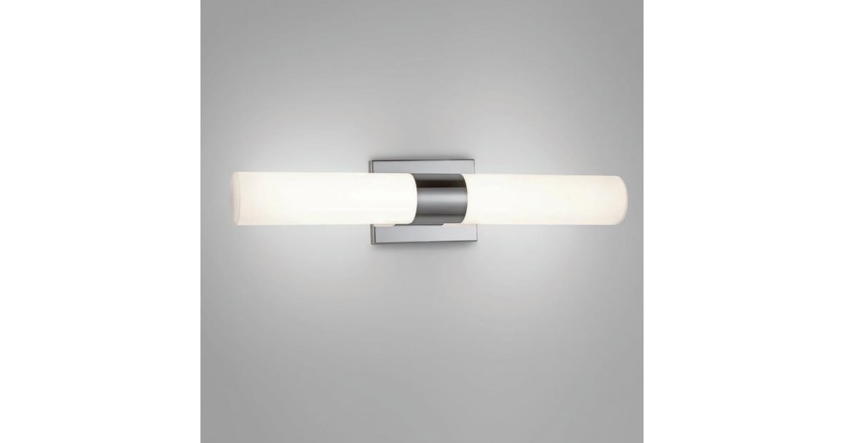 WAC Lighting WS-7222F-BN Elemental 22" LED 277V Dimming Bathroom Bar Light with Etched Safety ...