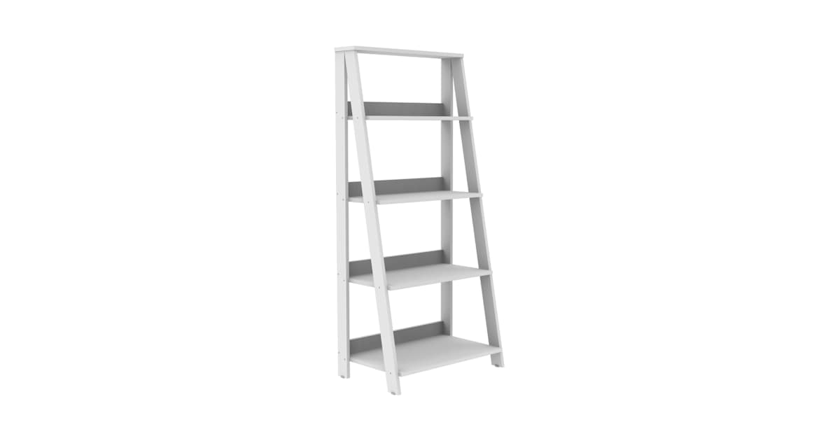 Walker Edison WEIF61252WH Jett 24" Wide Four Shelf Wood Utility Shelf ...