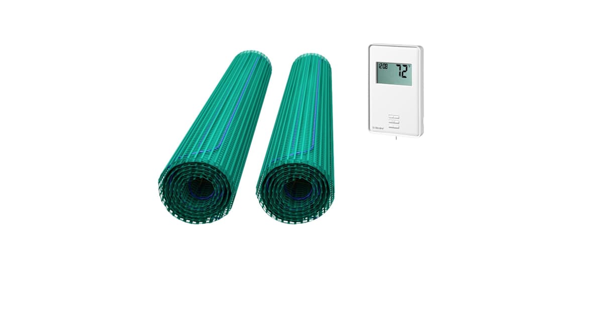 WarmlyYours EMK120-CBON-PWD-DBV Electric Radiant Floor Heating Bathroom ...